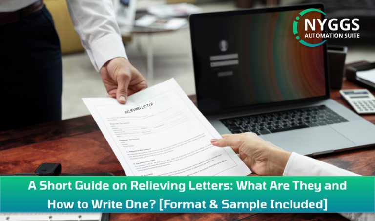 Employee Relieving Letter Format | Relieving Letter Template